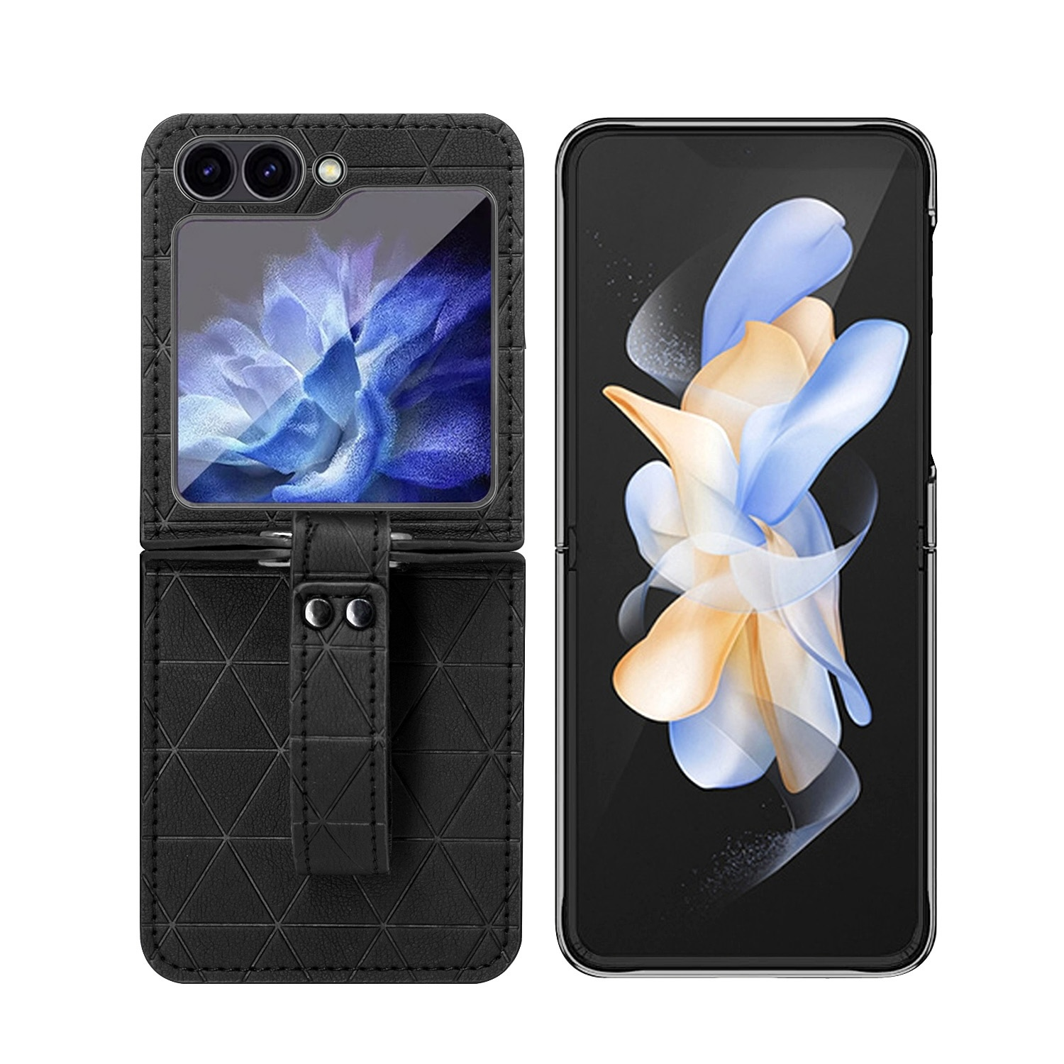 WIGENTO Electroplating Kunstleder Hybrid Hülle mit Armband, Backcover ...