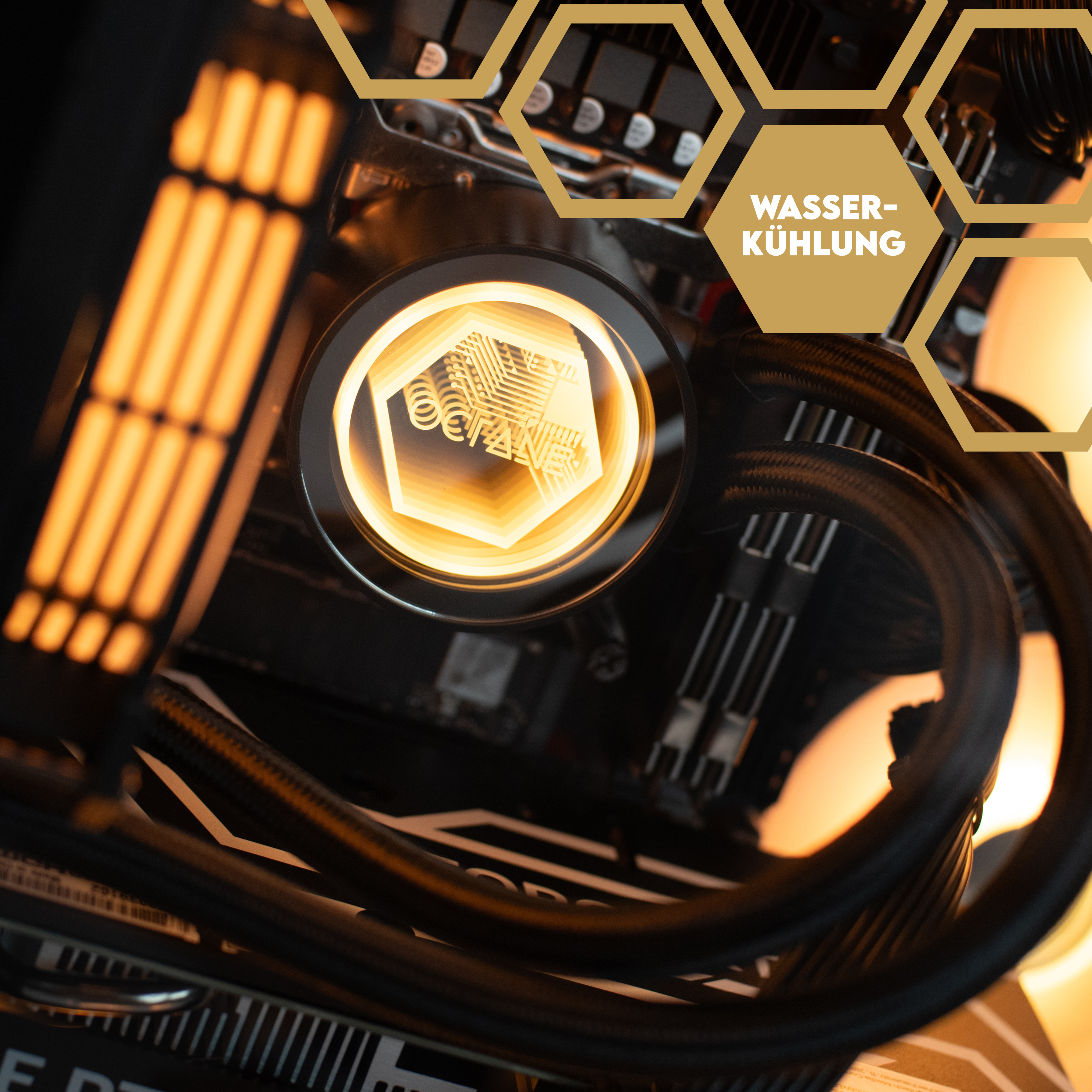 OCTANE SYSTEMS VENOM Black Wasserkühlung, ARGB, WLAN + Bluetooth ...