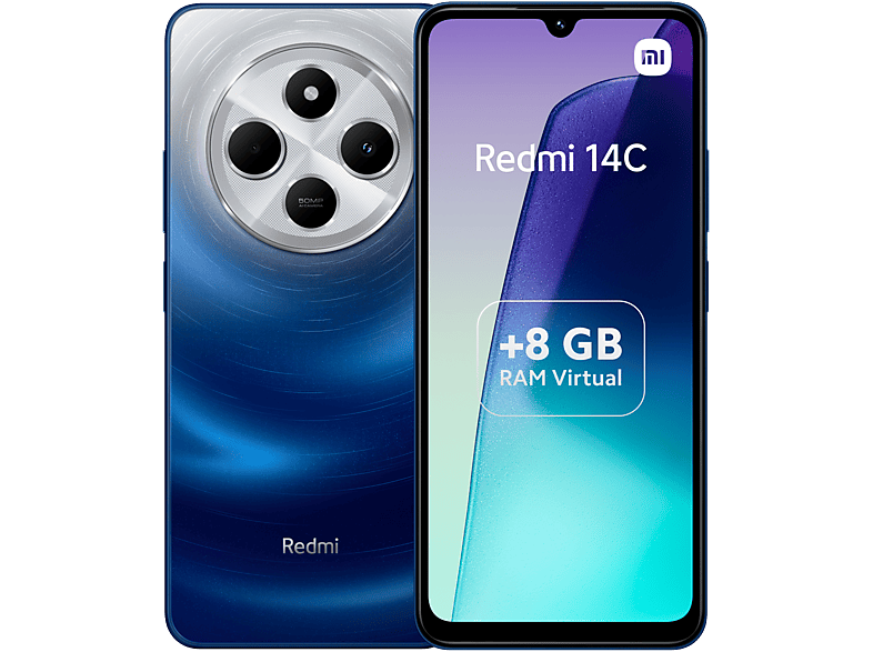 XIAOMI Redmi 14C, Azul, Móvil Android, 256 GB, 8 GB RAM, 6,88 " HD+ ...