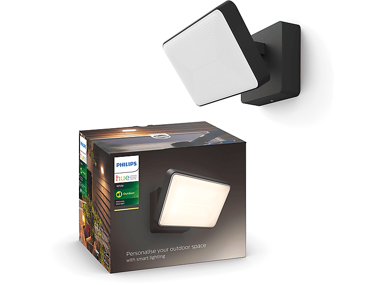 PHILIPS HUE 915005731602 WHITE WELCOME BLACK Flutlicht Warmweiss | SATURN