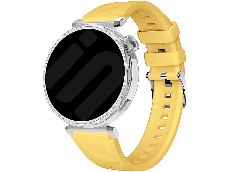 STRAP-IT© silicone band geschikt voor Watch GT Smartwatch bandje Geel ...