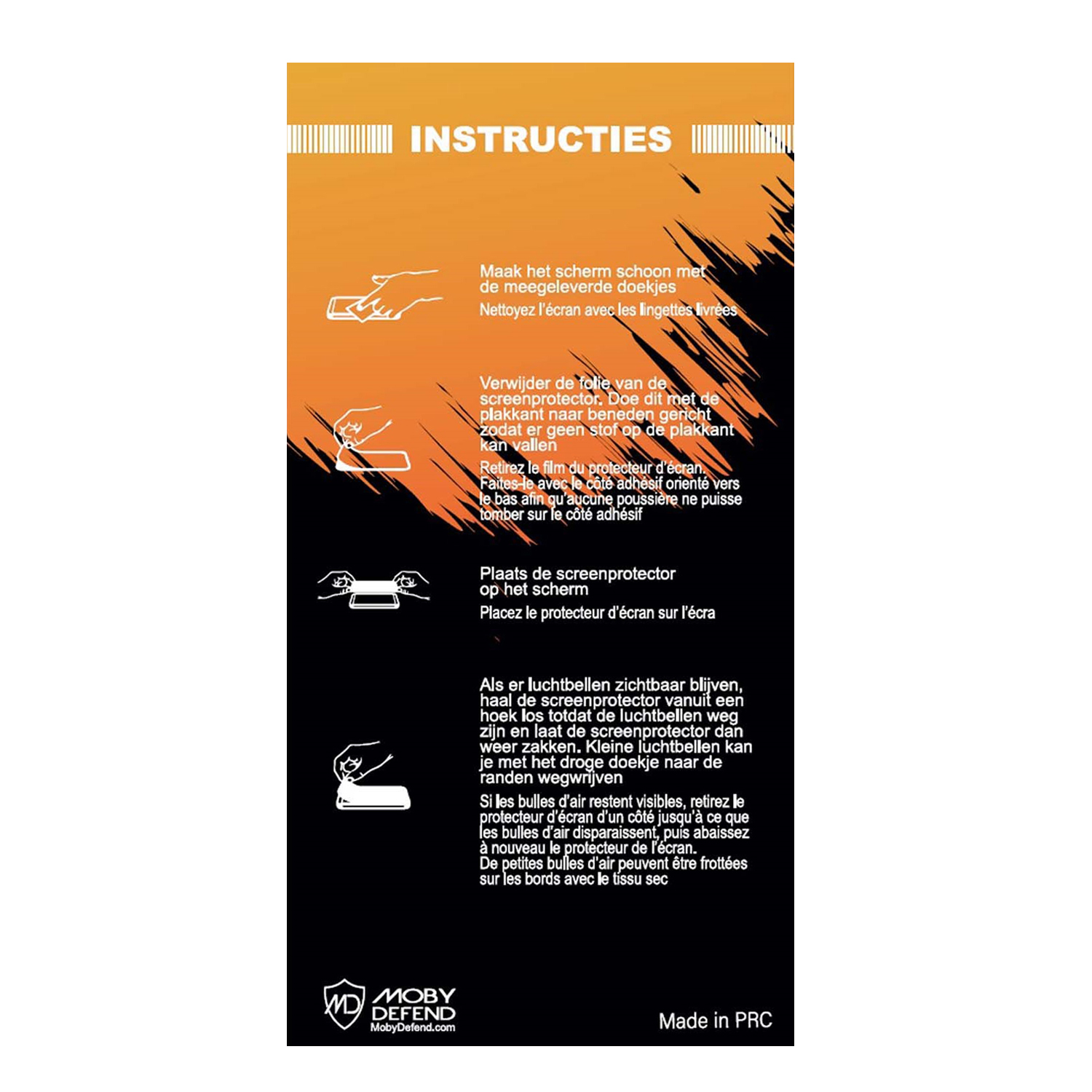 MOBYDEFEND Screensaver Met Zwarte Randen Gehard Glas Geschikt voor ...