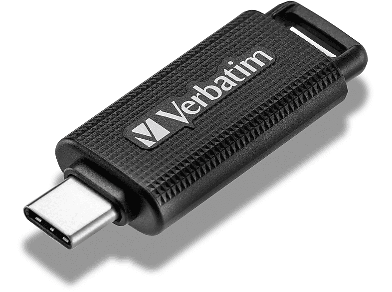 VERBATIM USB 3.2 Stick 64GB, Retractable Typ-C, (R) 100MB/s USB Drive ...