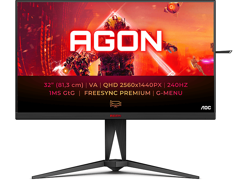 AOC AGON 5 AG325QZN/EU - 31,5 inch - 2560 x 1440 pixels (QHD) - VA ...