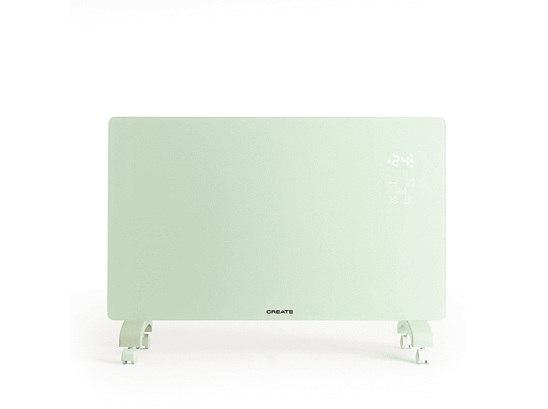Convector | CREATE WARM CRYSTAL 2000W - con ruedas, 2000 W, Green ...