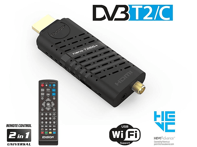 EDISION Nano T265+ für terrestrisch und Kabel HD Kabel-Receiver (HDTV ...