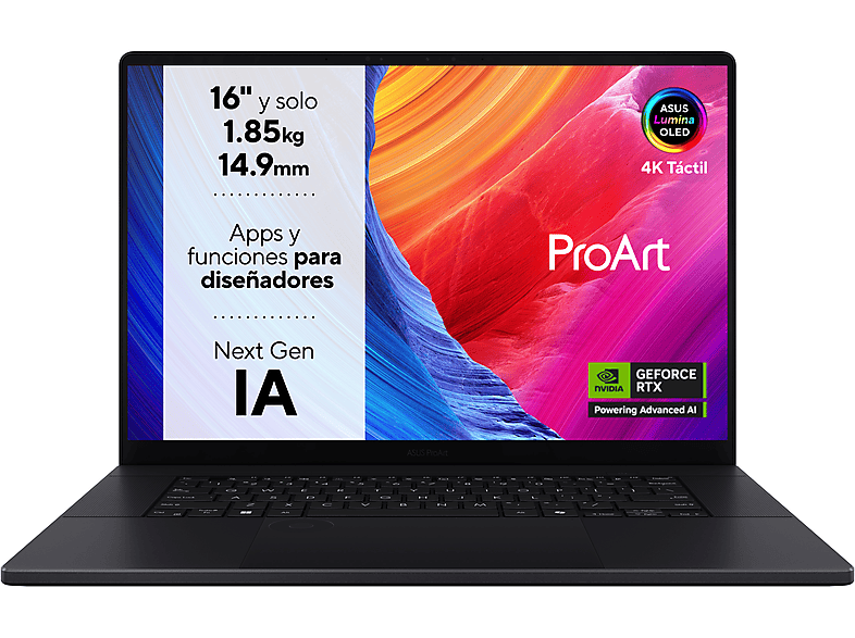 Portatil Asus Portátil ASUS ProArt P16 OLED - Ryzen AI 9 HX 370, 32GB ...