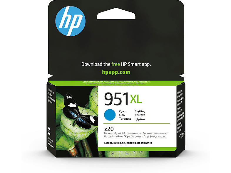 HP 951XL High Yield Cyan Original Ink Cartridge Original Cyan | SATURN