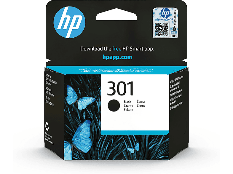 HP 301 Black Original Ink Cartridge Tintenpatrone Schwarz | MediaMarkt