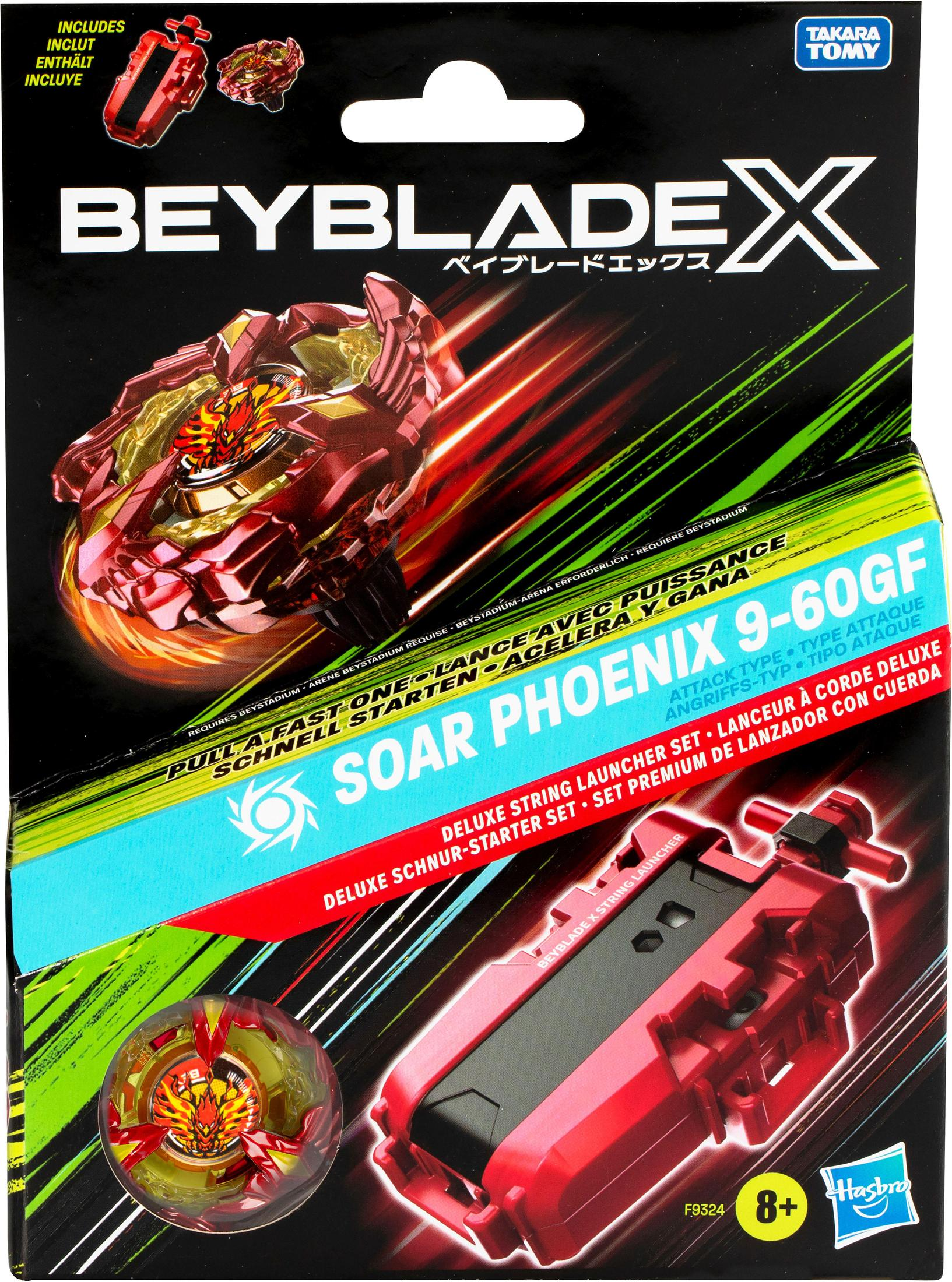 Figura | Beyblade X, Set premium de lanzador con cuerda y top Soar ...