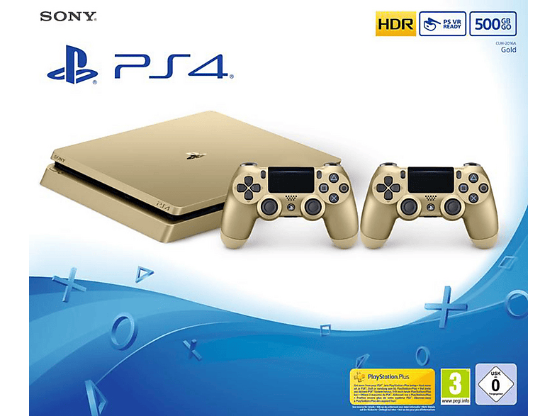 SONY 9847861 PS4 500GB GOLD+DS4 GOLD | MediaMarkt