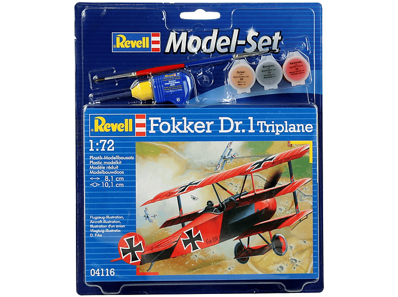 REVELL 64116 MODEL SET FOKKER DR.1 TRIPLANE Modellbauset | SATURN