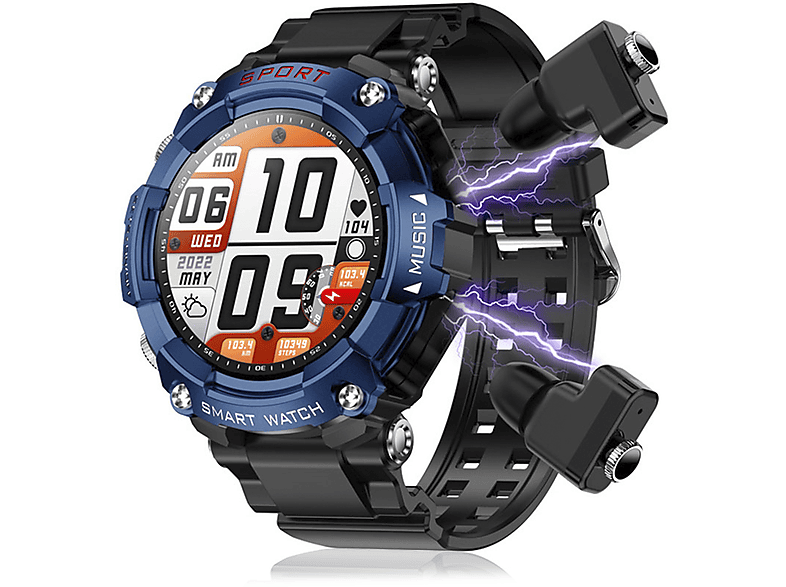 Smartwatch | DAM ELECTRONICS DMAV0016C32, Azul Oscuro | MediaMarkt