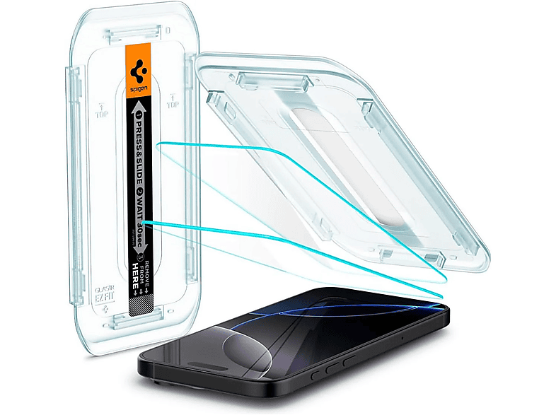 SPIGEN GLAS.tR EZ Fit Folie i szkła ochronne voor Apple iPhone 16 Pro ...