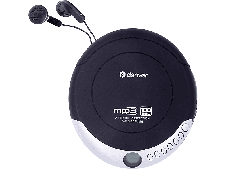 DENVER DMP-391 CD-Player portable schwarz / silber | MediaMarkt
