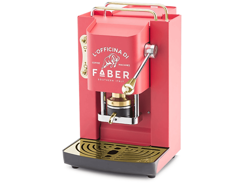 Cafetera de cápsulas | FABER Pro Deluxe, 15 bar, 500 W, Coral, Rosa ...