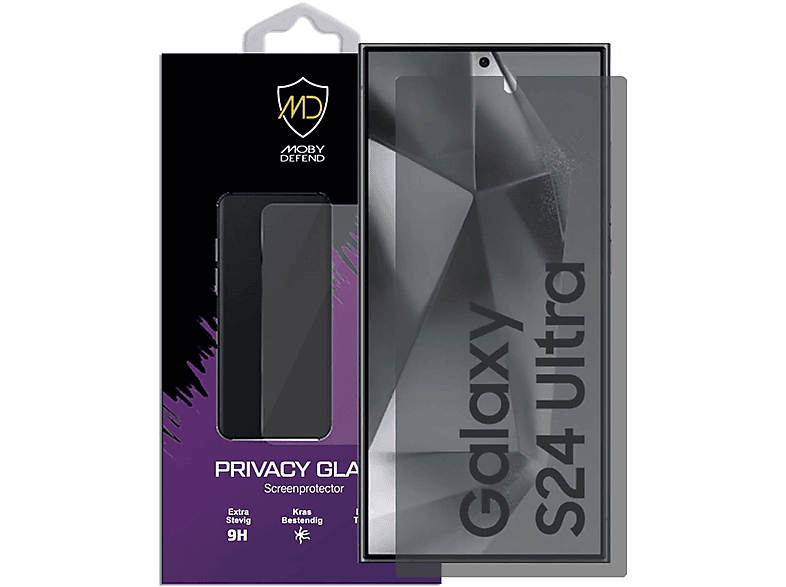 MOBYDEFEND HD Privacy Glass Screensaver Geschikt voor Samsung Galaxy ...