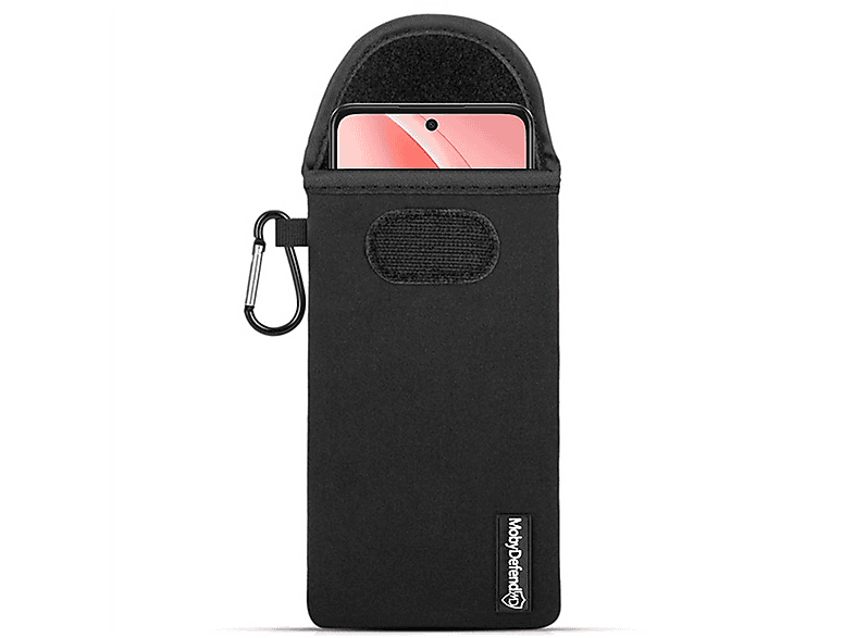 MOBYDEFEND Neopreen Pouch Met Karabijnhaak Geschikt voor Oppo A60 5G ...