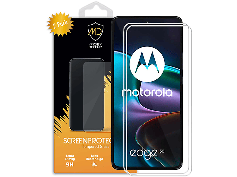 MOBYDEFEND 2-Pack Case-Friendly Screensavers Gehard Glas Geschikt voor ...