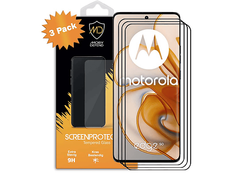 MOBYDEFEND 3-Pack Screensavers Met Zwarte Randen Gehard Glas Geschikt ...