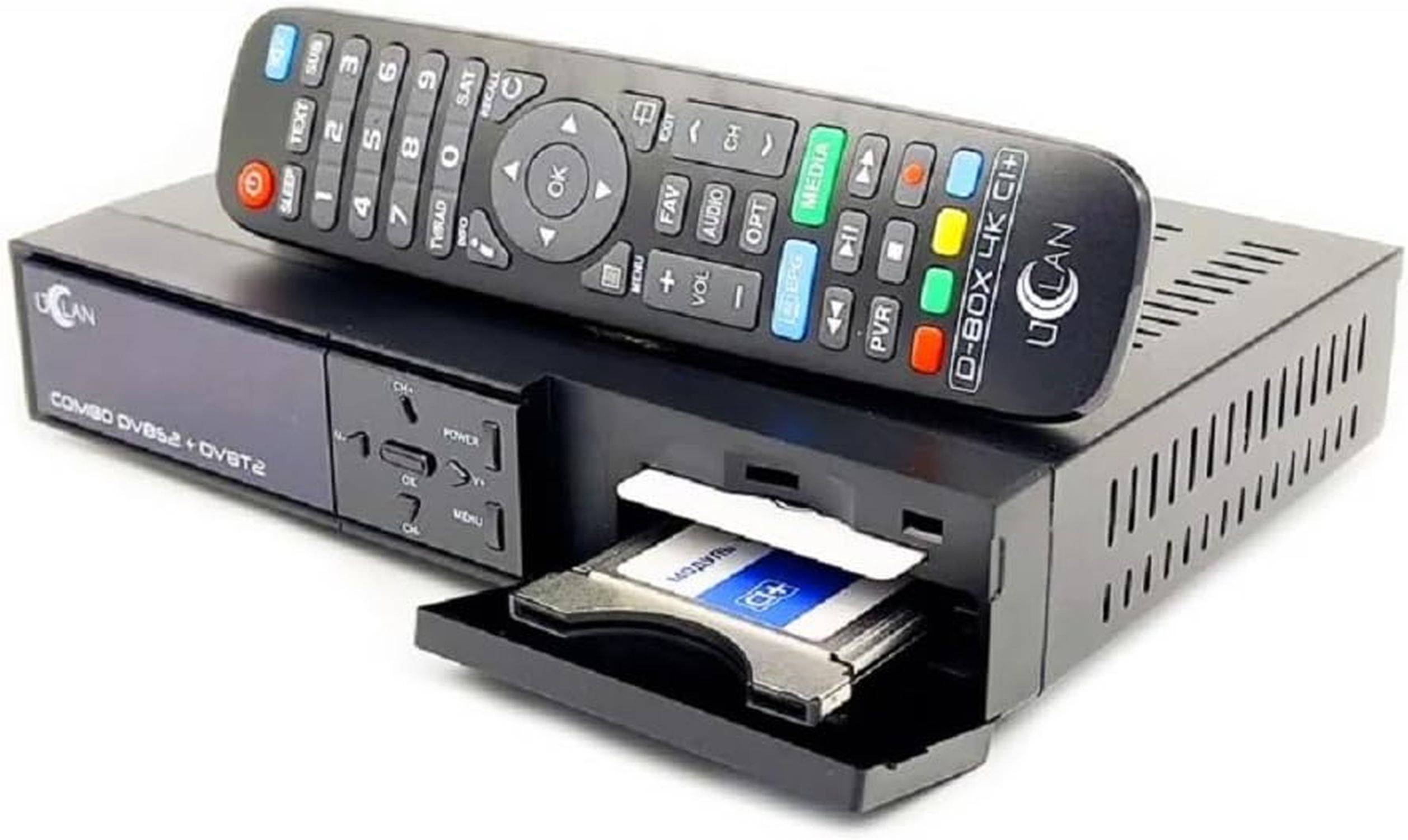 UCLAN D-Box 4K UHD Combo CI+ DVB-S2 HD Receiver (HDTV, PVR-Funktion ...