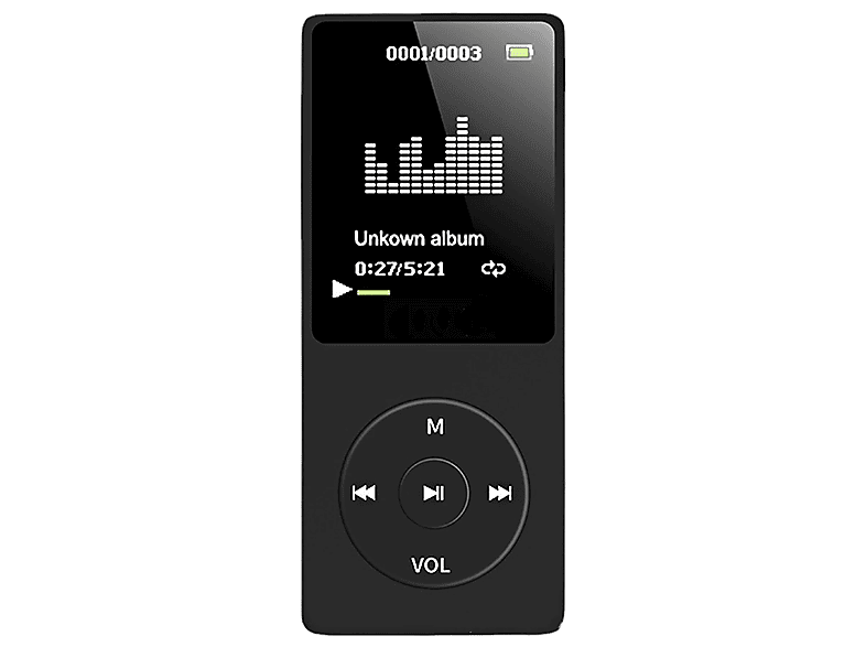 WHIQUTEY Mini Sport Walkman MP3-Player (16 GB, Schwarz) | SATURN