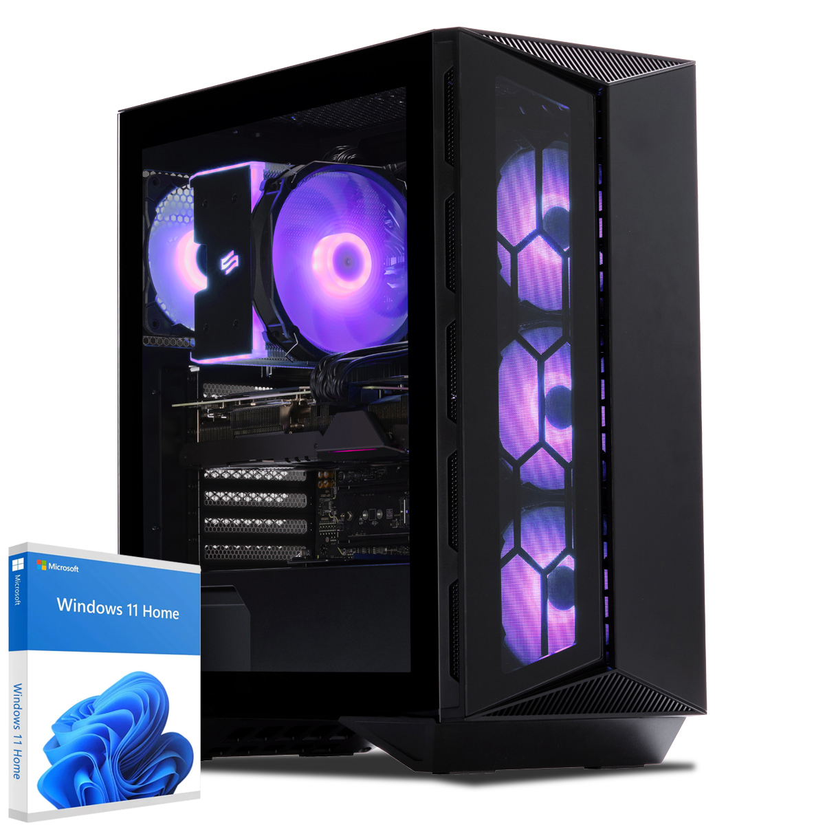 SEDATECH AMD Ryzen 7 9800X3D, Gaming PC mit AMD Ryzen™ 7, 32 GB RAM ...