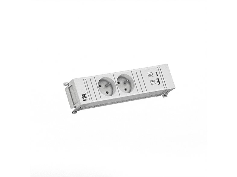 BACHMANN POWER FRAME 2xUTE 1xUSB A/C 22W 0,2m GST18 Einbau ...