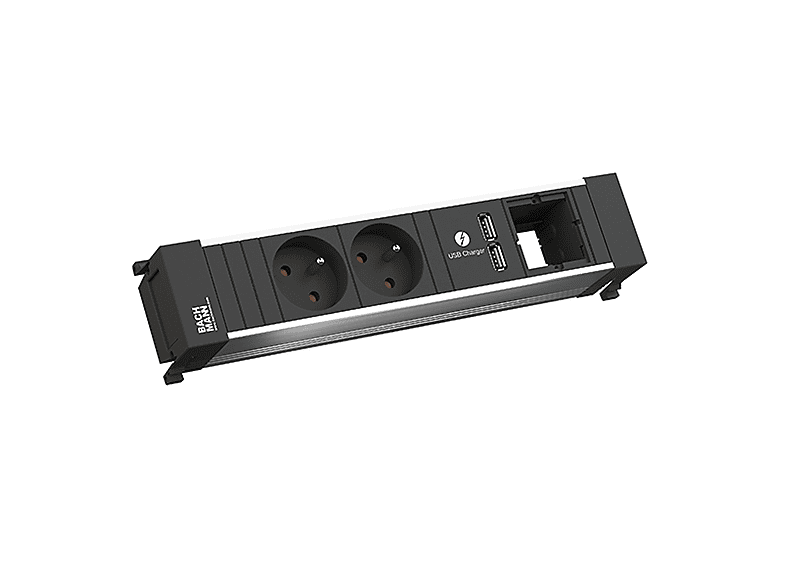 BACHMANN POWER FRAME 2xUTE 1xUSB 1xCM Strom 0,2m GST18 Einbau ...