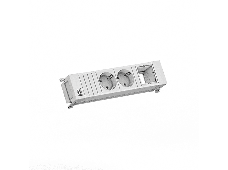 BACHMANN POWER FRAME 2xCEE7/3 1xCM 0,2m GST18 RAL9010 Einbau ...