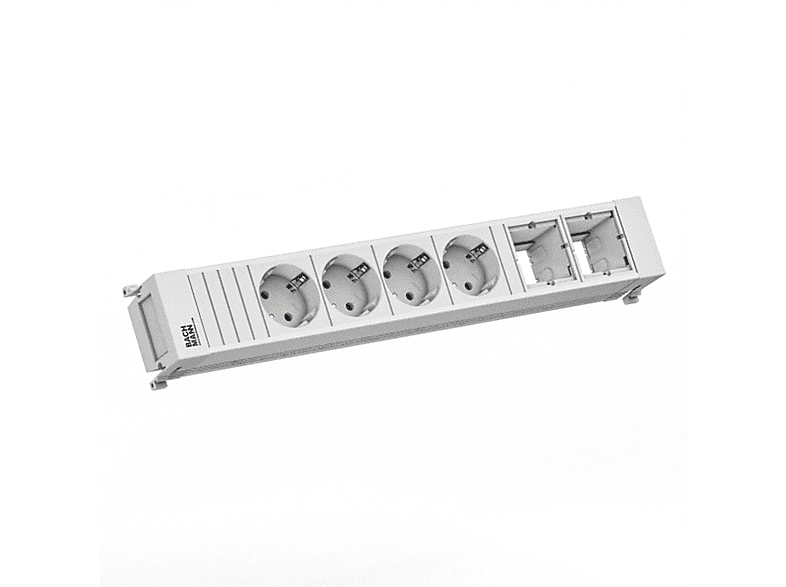 BACHMANN POWER FRAME 4xCEE7/3 2xCM 0,2m GST18 RAL9010 Integrated unit ...