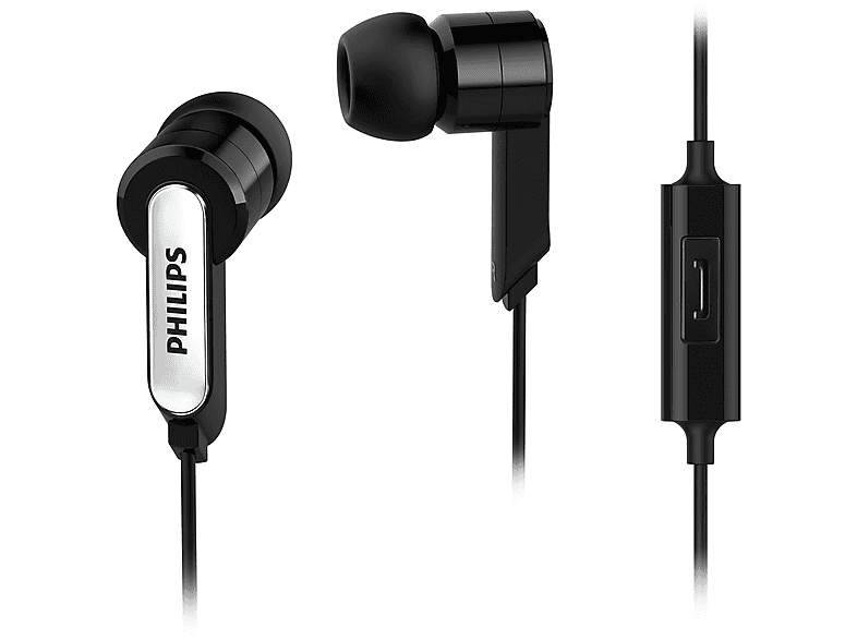 PHILIPS SHE 1405 BK/10, In-ear Kopfhörer Schwarz | MediaMarkt
