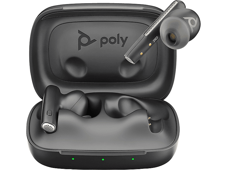POLY 220756-01, In-ear Kopfhörer Bluetooth Schwarz | MediaMarkt