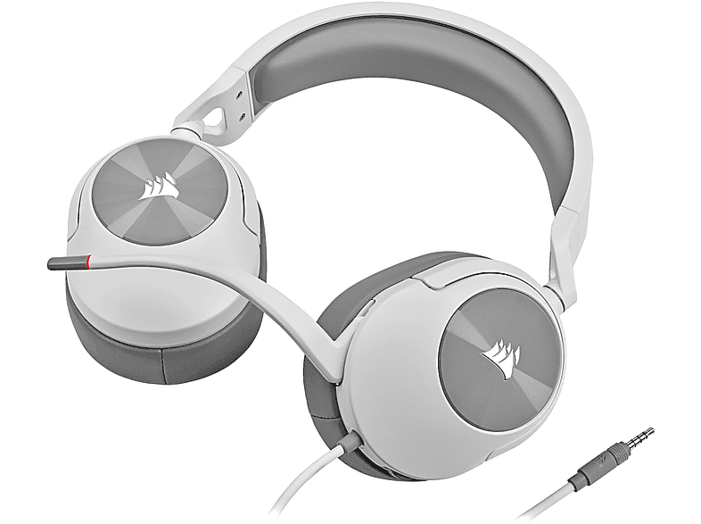CORSAIR CA-9011266-EU HS55 SURROUND WHITE, Over-ear Gaming Headset ...