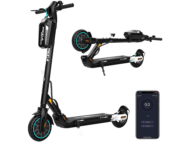 MEGA MOTION Electric Scooter mit Straßenzulassung, mit App ...
