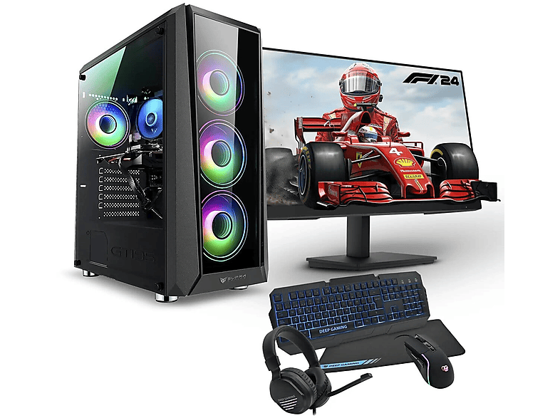 Pack PC Gaming | IONQ 7 COSMO PC RACING, Negro | MediaMarkt