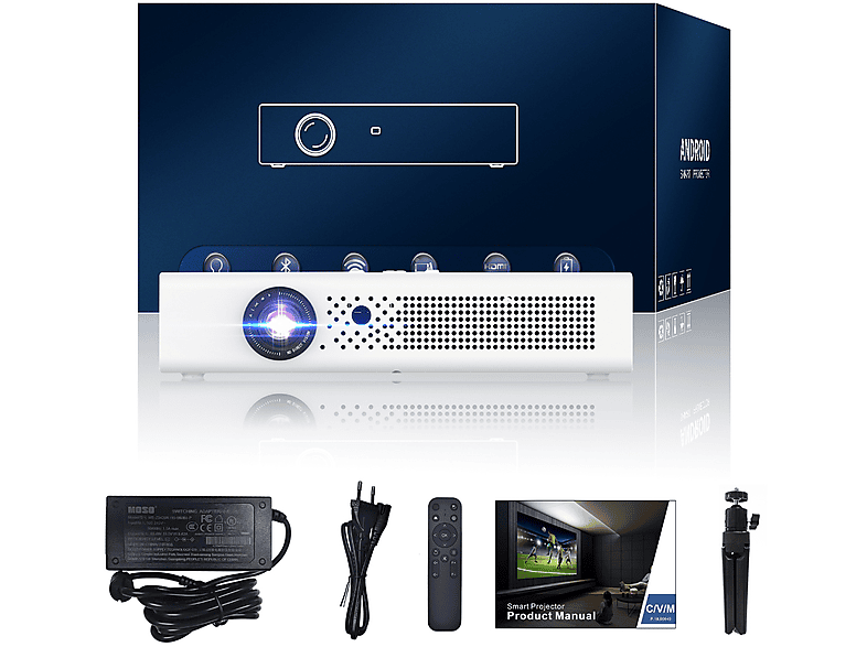 FORSMAN Beamer 4K 3D Beamer Bluetooth Projektor(Full-HD) | MediaMarkt