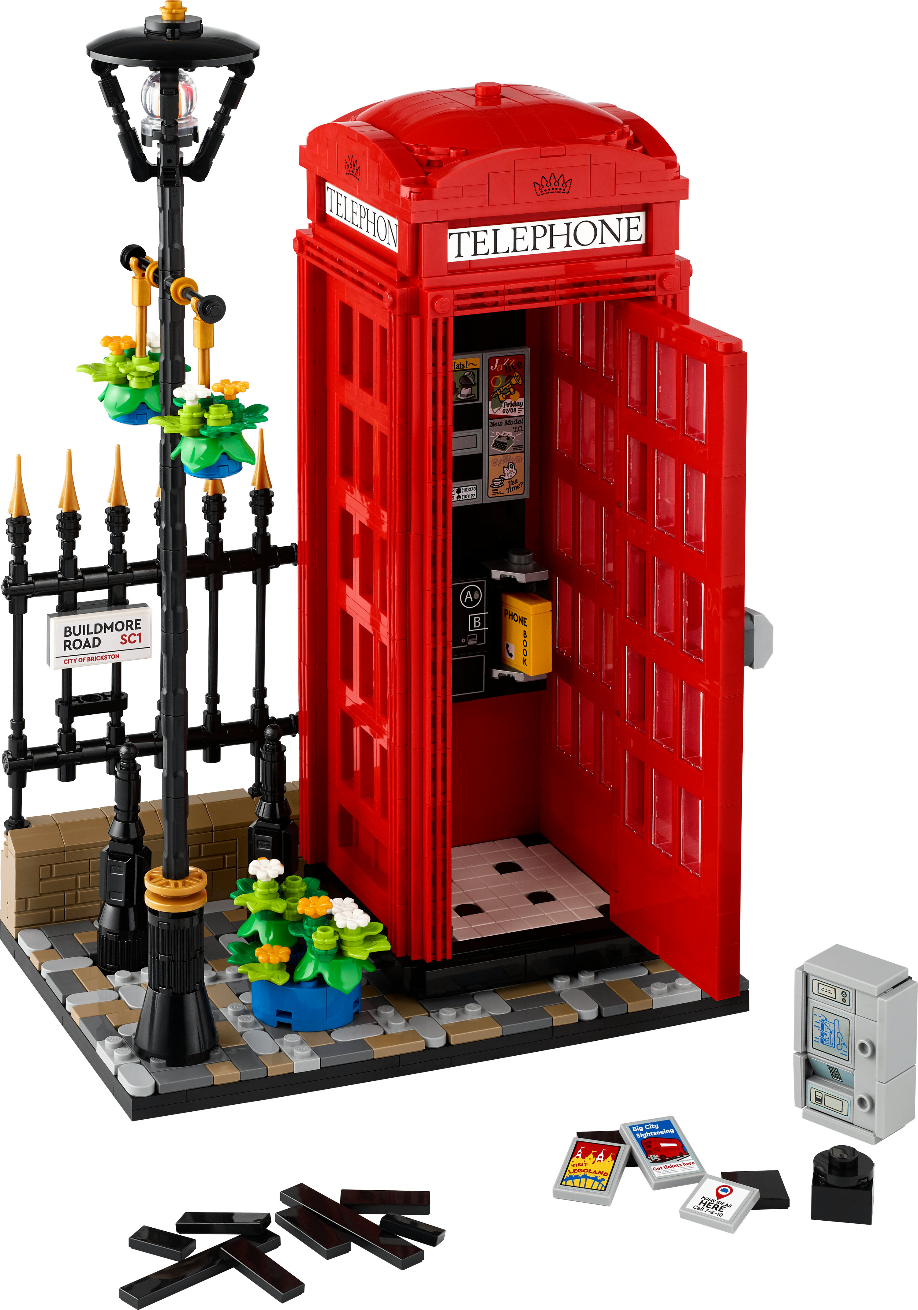 Klocki LEGO Ideas Red London Telephone Box Wielobarwny | sprawdź cenę i ...