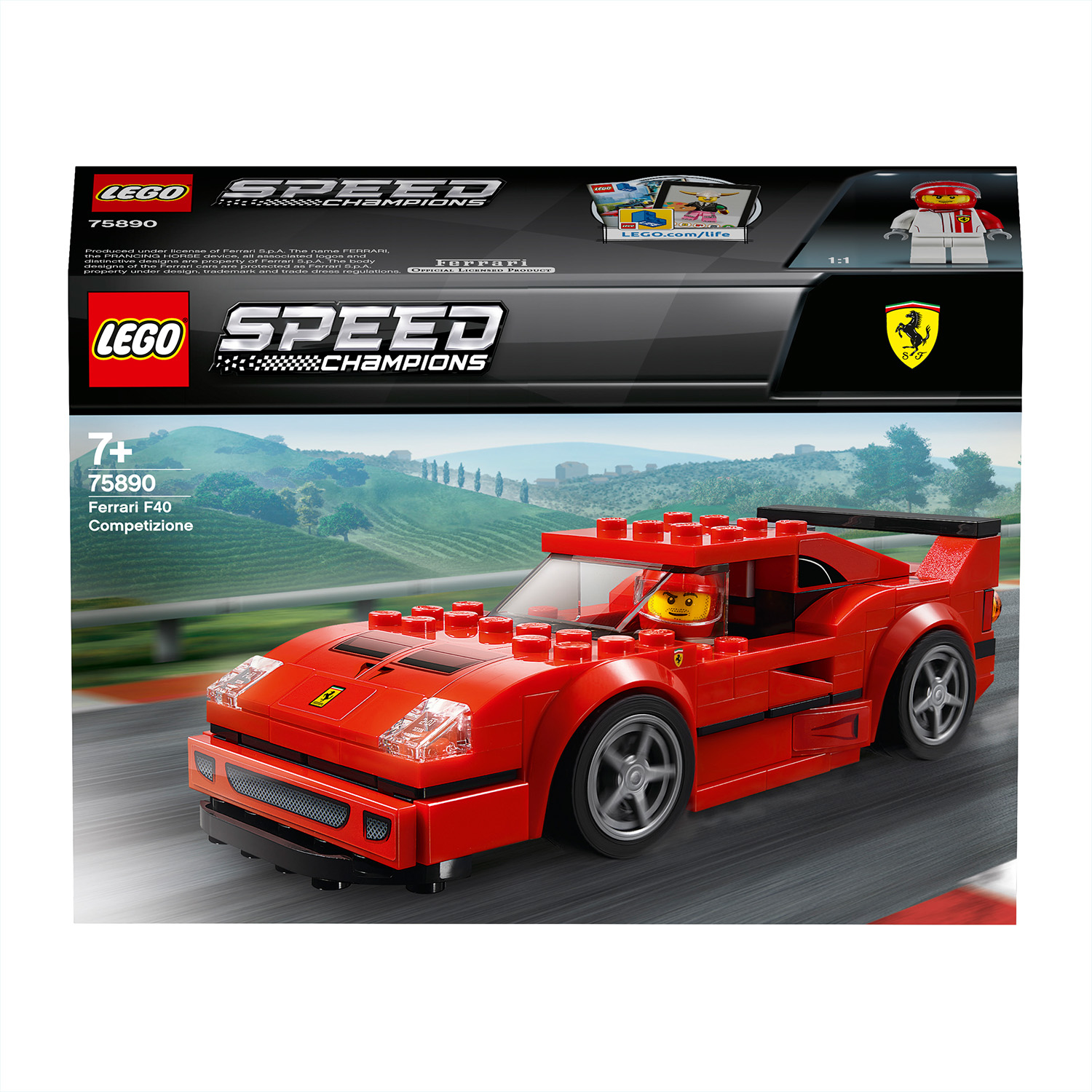 LEGO Speed Champions Ferrari F40 Competizione Model Car Toy ...