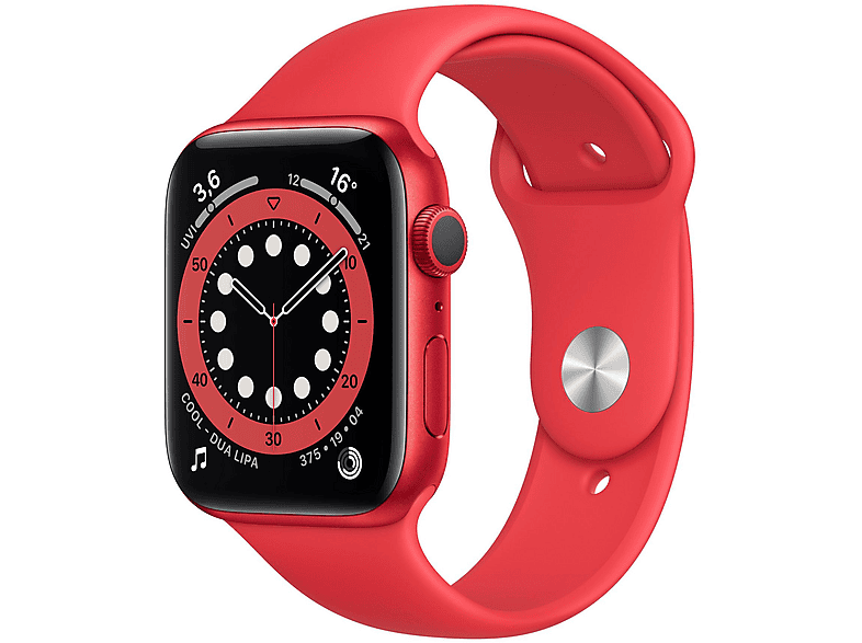 APPLE S6 GPS 44 RED ALU PRODUCTRED SPORT Smartwatch Aluminium ...