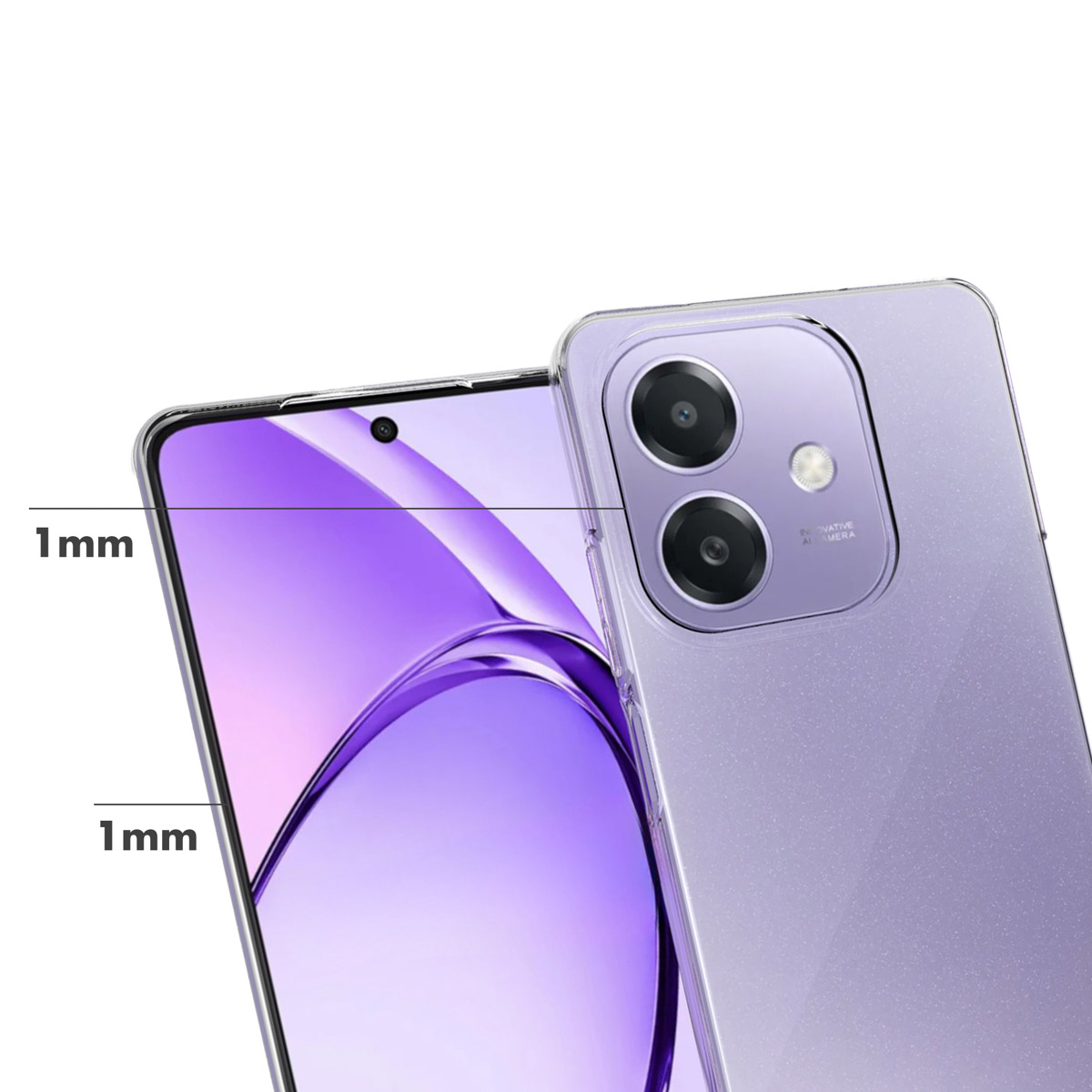 ACCEZZ Clear Backcover geschikt voor Oppo A60 (5G), Oppo A40M, Oppo A40 ...