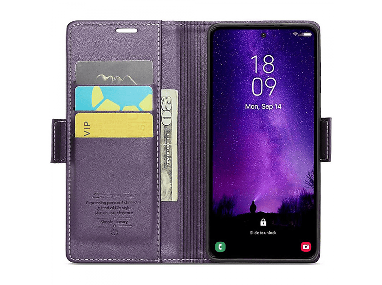 CASEME 023, Bookcover, Samsung, Galaxy S24 Ultra, Violett | MediaMarkt