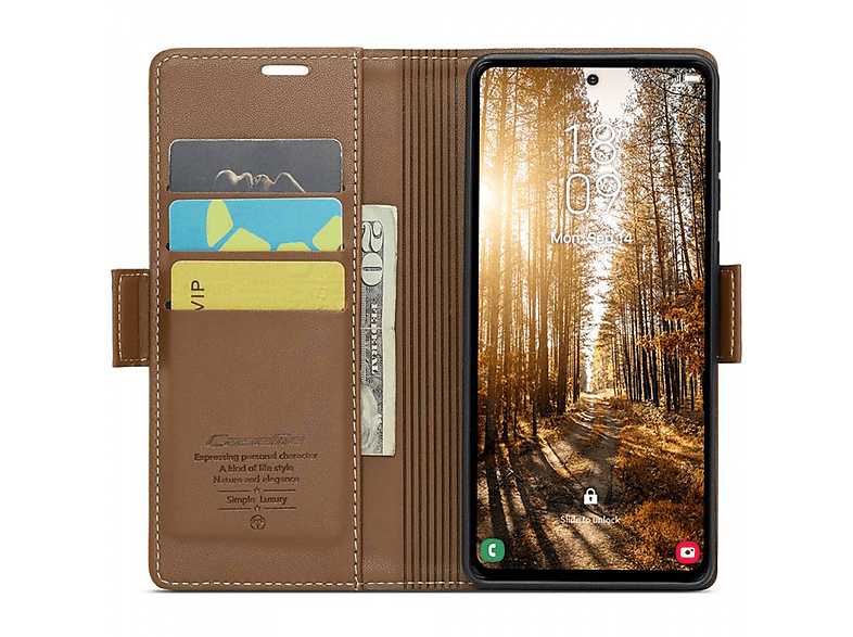CASEME 023, Bookcover, Samsung, Galaxy S24 Ultra, Braun | SATURN