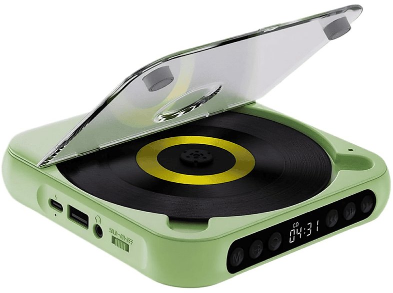 ZURABINI Tragbarer Mini Bluetooth CD Player Grün | SATURN