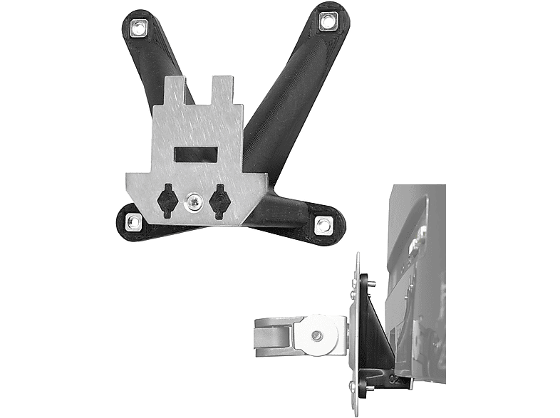 3IDEE acr-s24 VESA Adapter, schwarz | SATURN