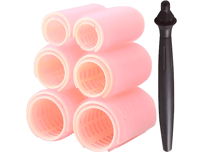 RETOO 6 Stücke Locken Set Hitzefreie Jumbo Groß Kleine Selbsthaftend Hair Rollers Klammern 25mm ...