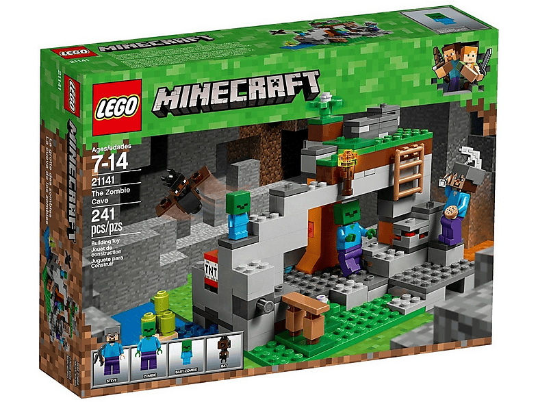 Klocki LEGO Minecraft The Zombie Cave Wielobarwny | sprawdź cenę i ...