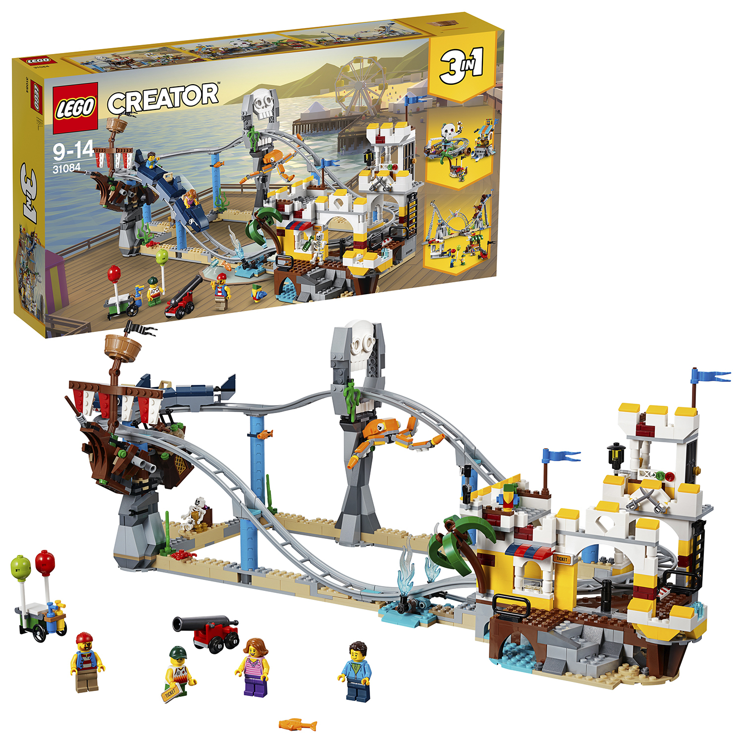 Klocki LEGO Creator Expert Creator 3in1 Pirate Roller Coaster Set ...
