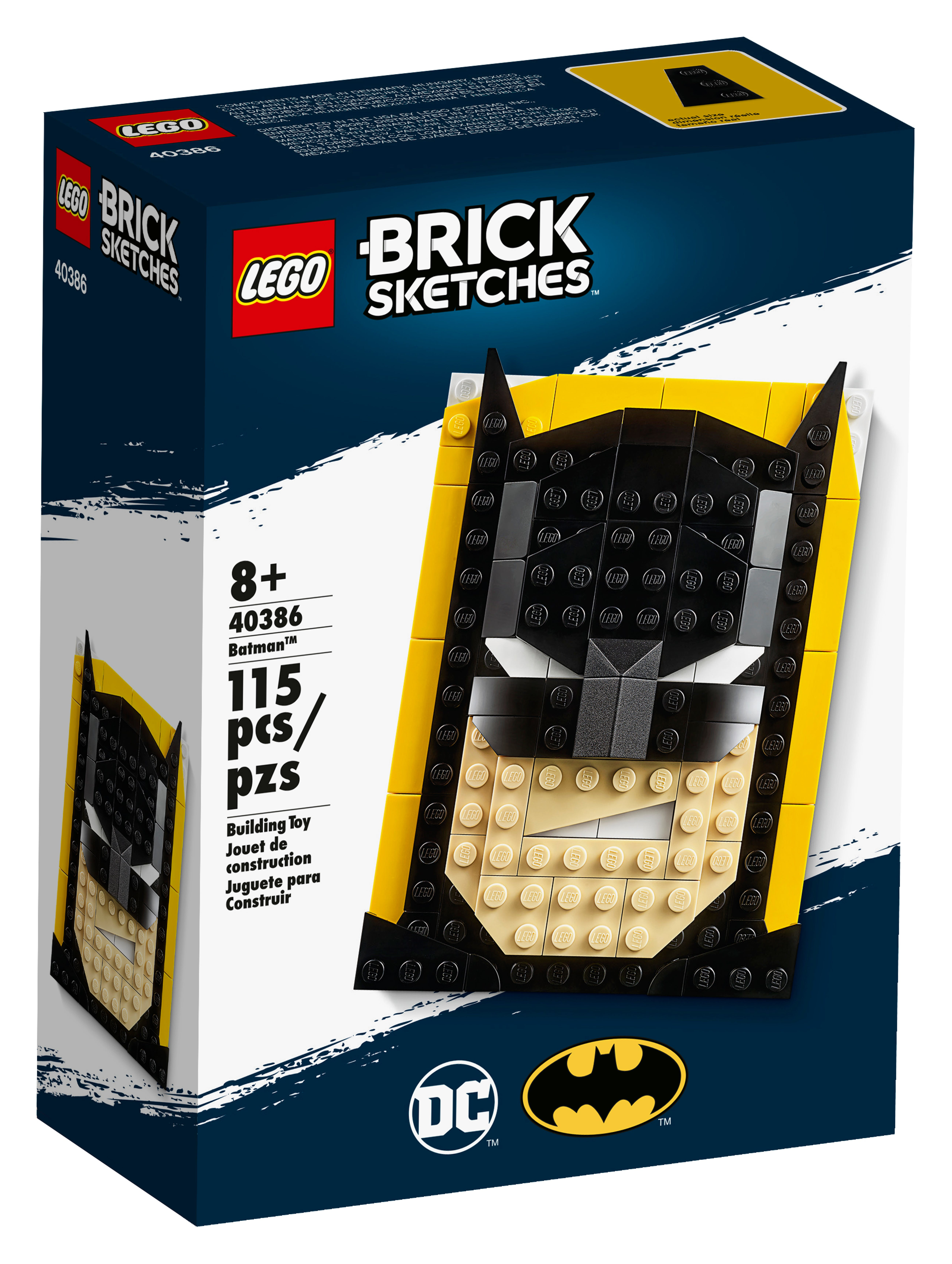 COSTRUZIONI LEGO 40386 DC Comics Super Heroes - Batman Brick Sketches ...