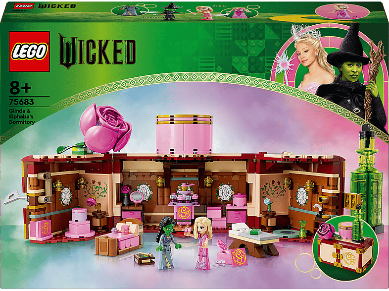 LEGO Wicked 75683 Glinda en Elphaba's slaapzaal Lego-bouwset ...